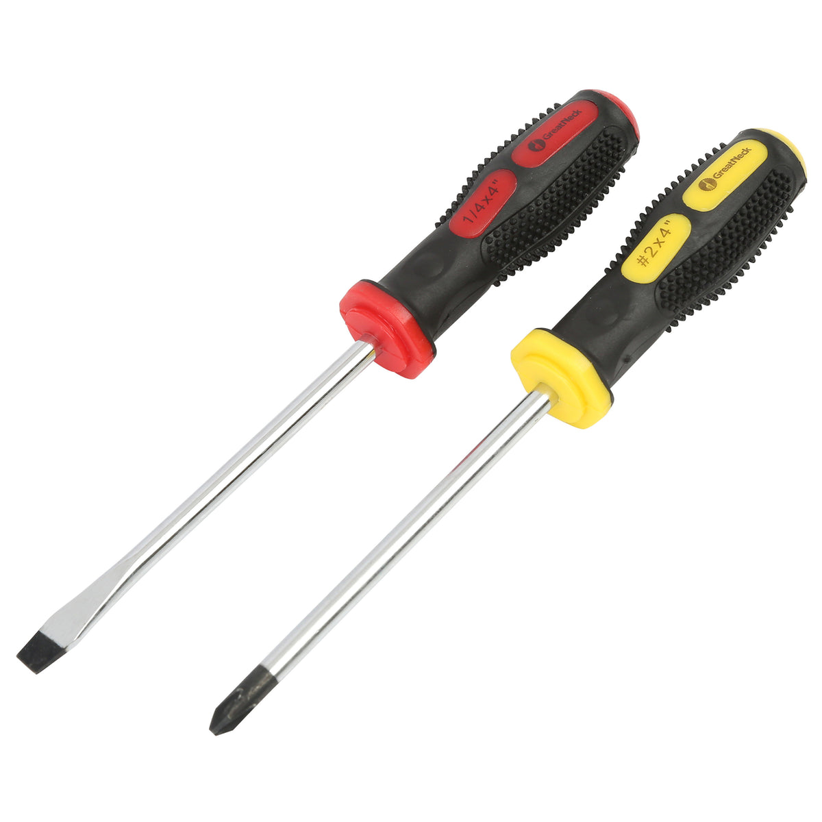 GreatNeck NRGN1 Screwdriver Set (2 Piece) with Cushion Grip ...