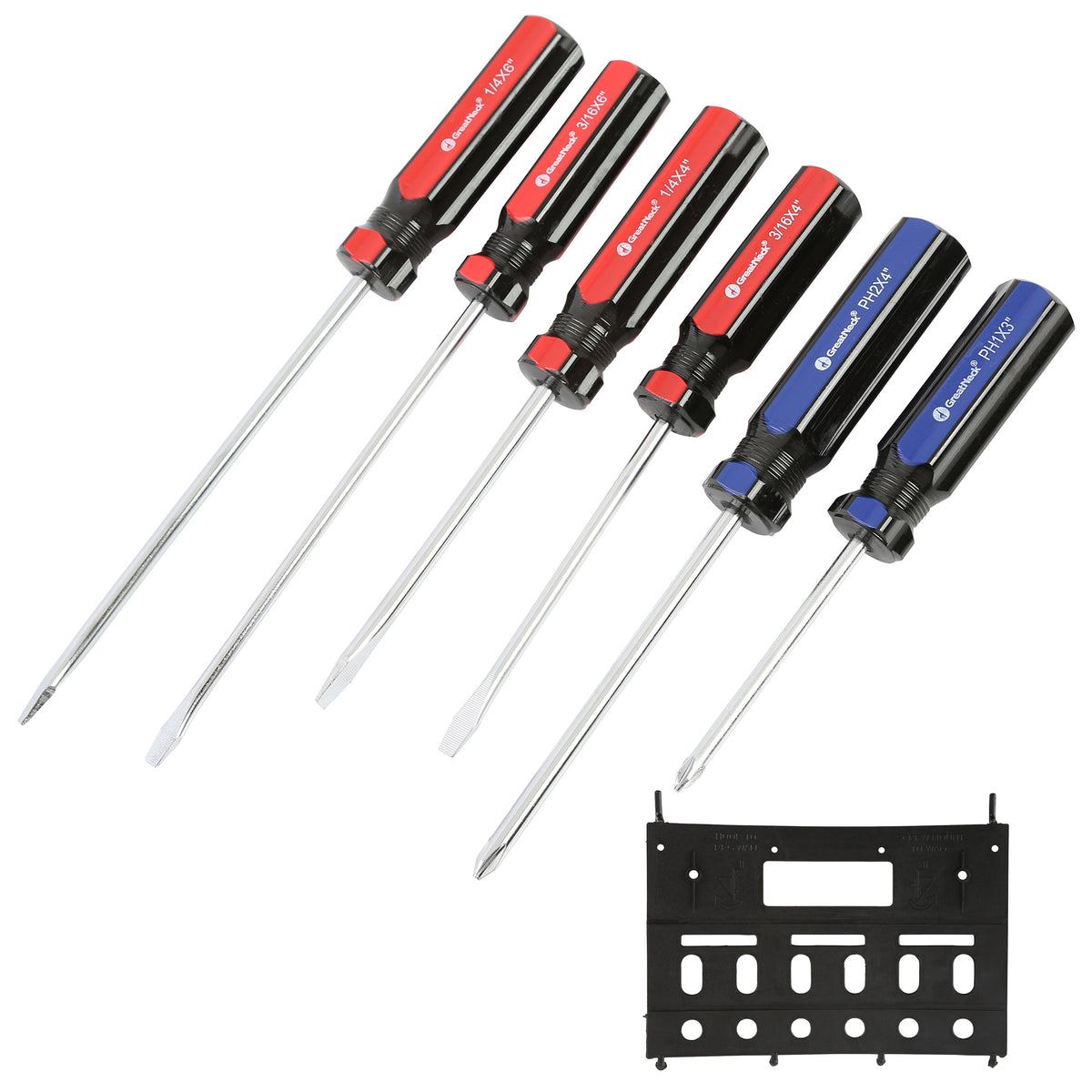 GreatNeck AAR6 AA-Series Screwdriver Set (6 Piece) with Tray ...